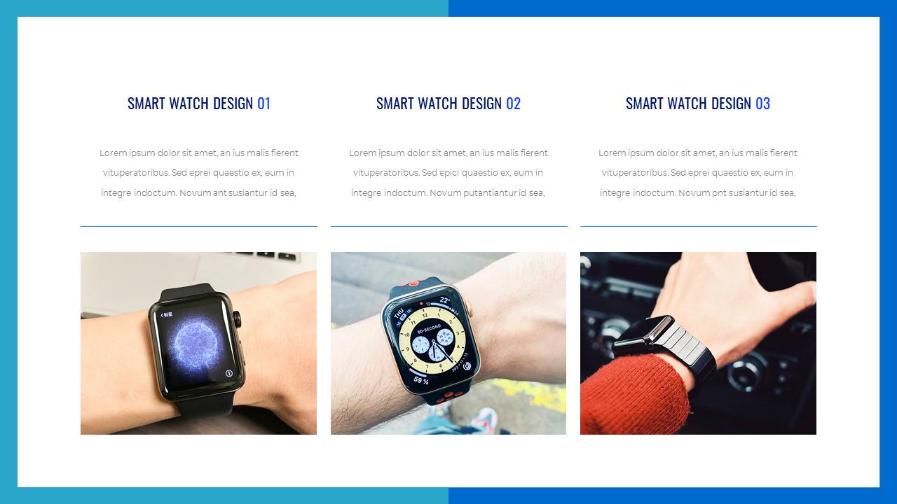 Wearables, Smart Watches Simple Slides Design