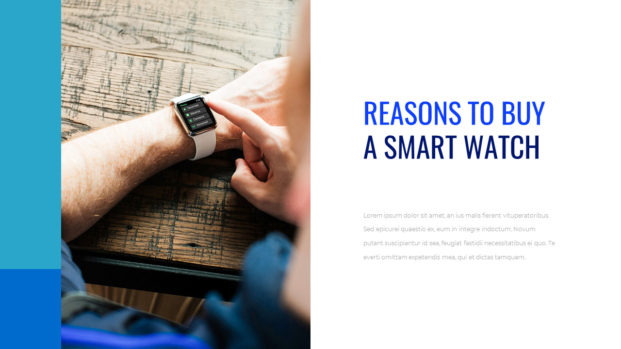 Wearables, Smart Watches Simple Slides Design