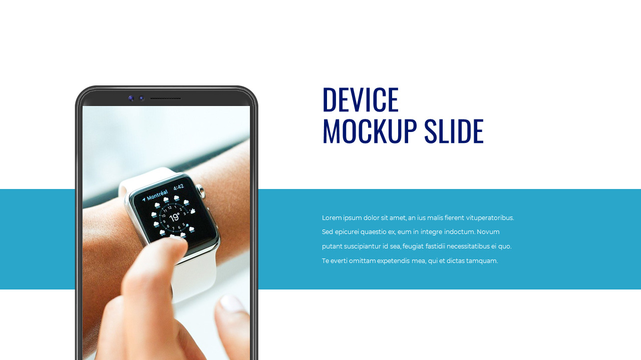 Wearables, Smart Watches Simple Slides Design