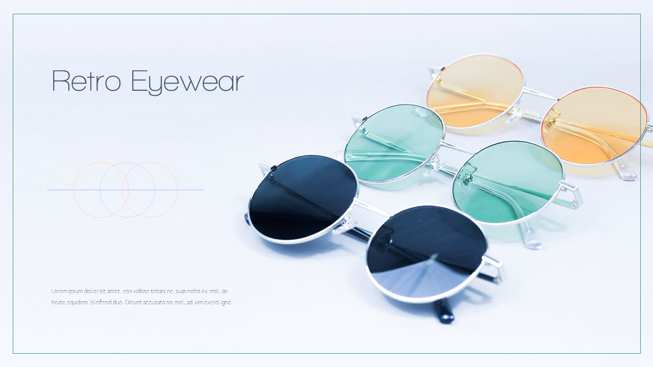 Eyewear template design|Business|PPT