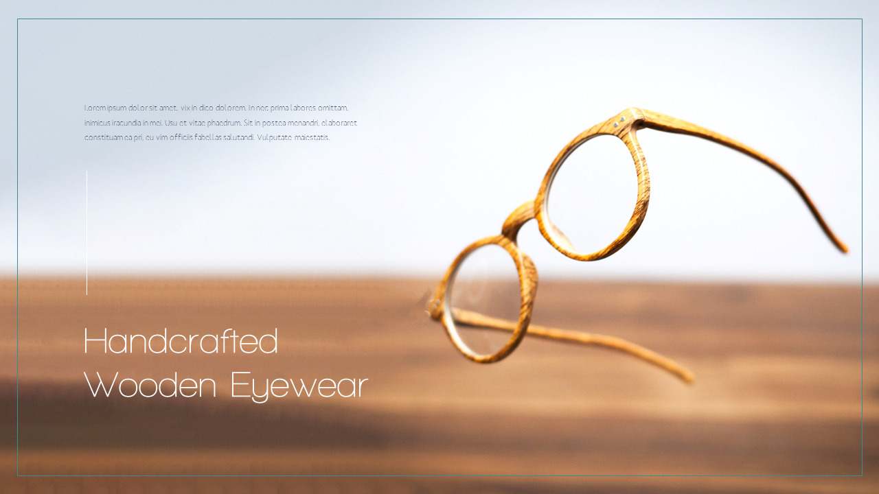 Eyewear template design|Business|PPT