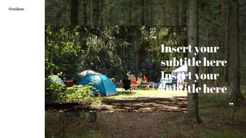 Outdoor Camping PPT Theme|Lifestyle|Templates