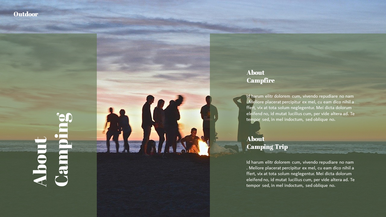 Outdoor Camping PPT Theme|Lifestyle|Templates