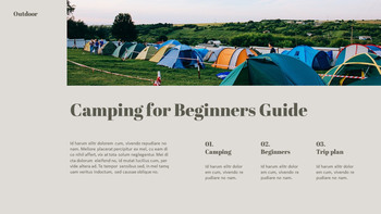 Outdoor Camping PPT Theme|Lifestyle|Templates