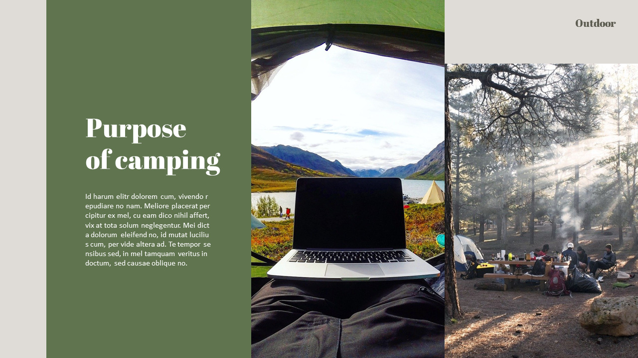 Outdoor Camping PPT Theme|Lifestyle|Templates