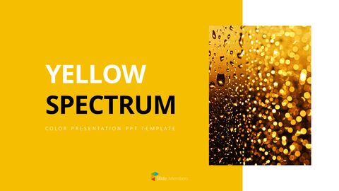 Yellow Spectrum PPT Design Templates|Lifestyle