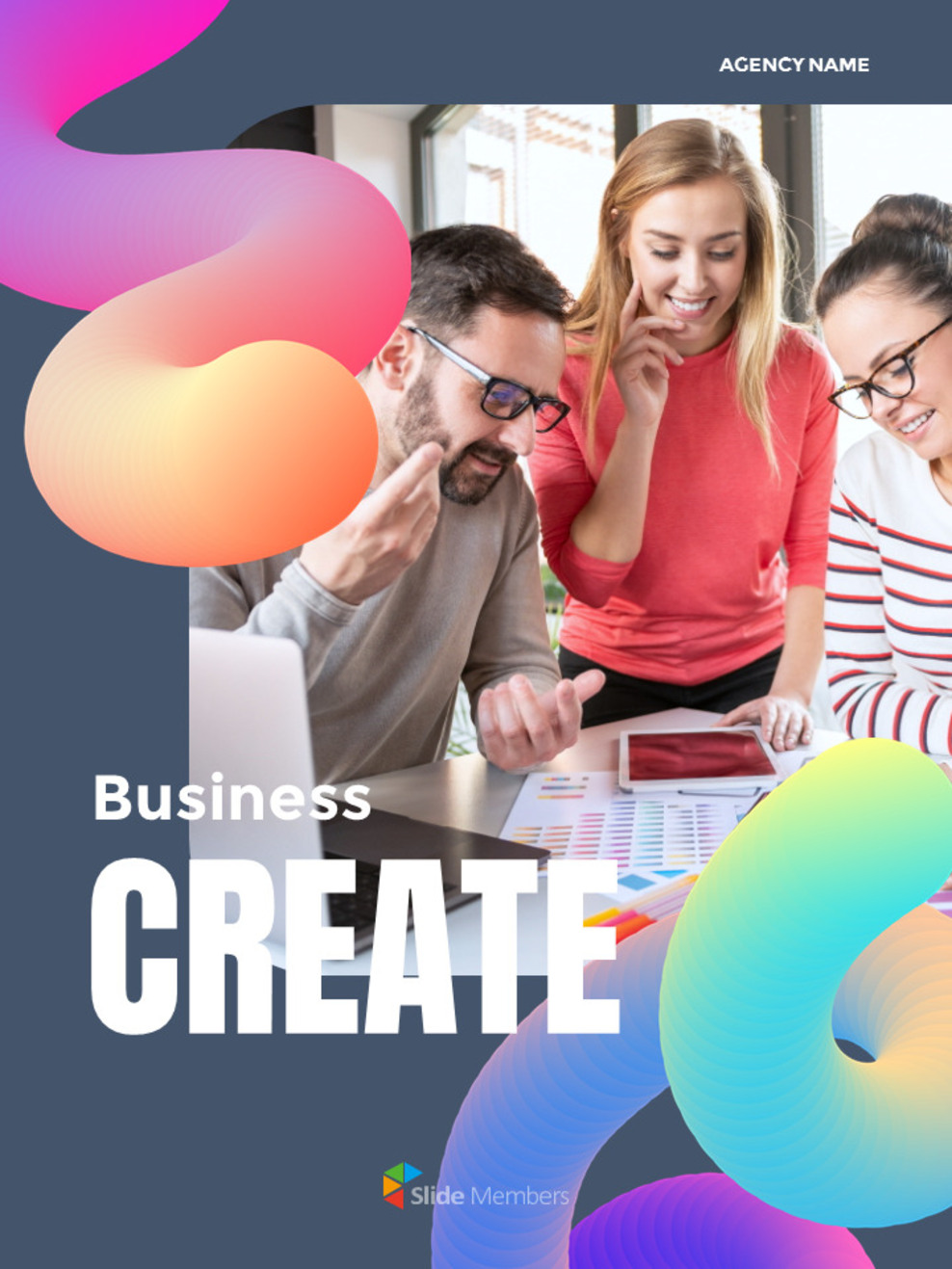 Business Creative Vertical company profile template design