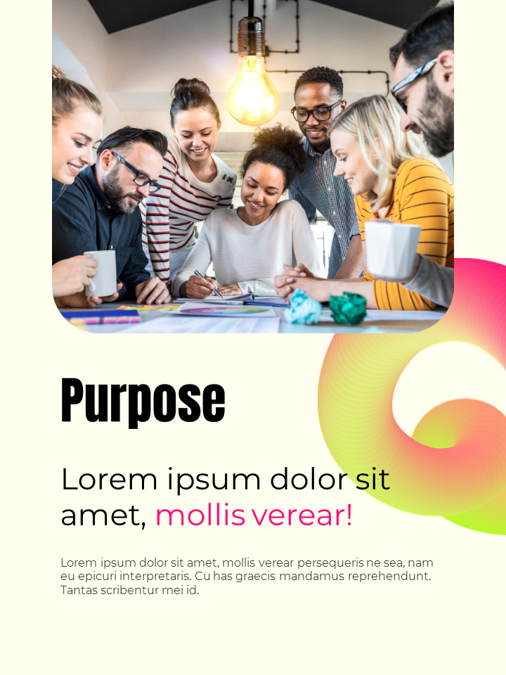 Business Creative Vertical company profile template design