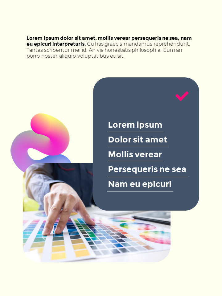 Business Creative Vertical company profile template design