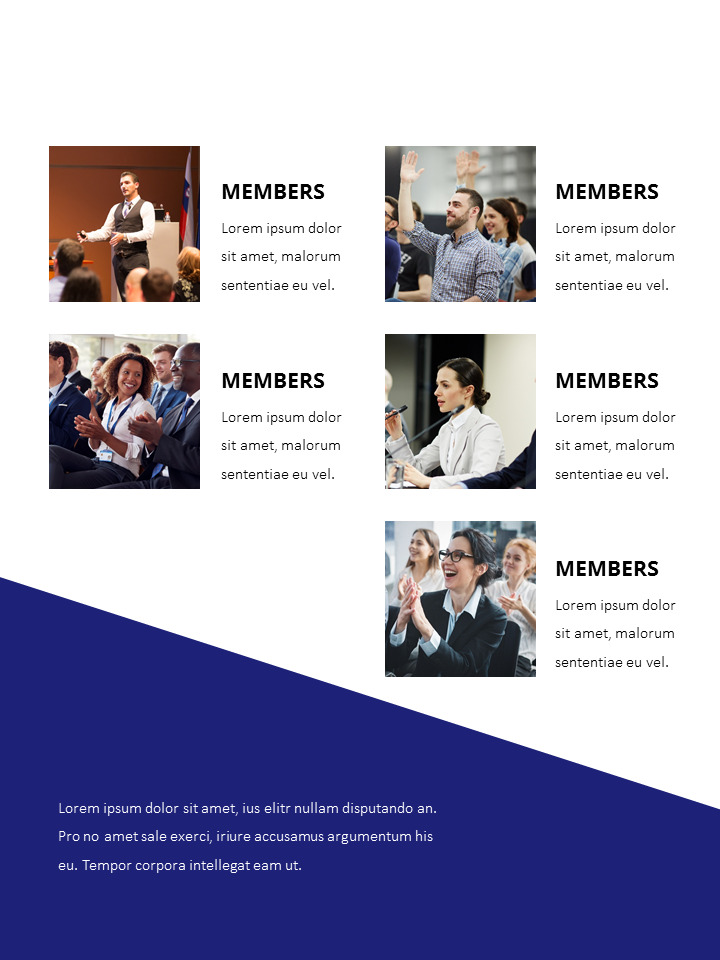 Splendid Speech Simple PowerPoint Template Design