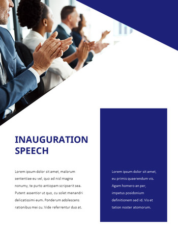 Splendid Speech Simple PowerPoint Template Design