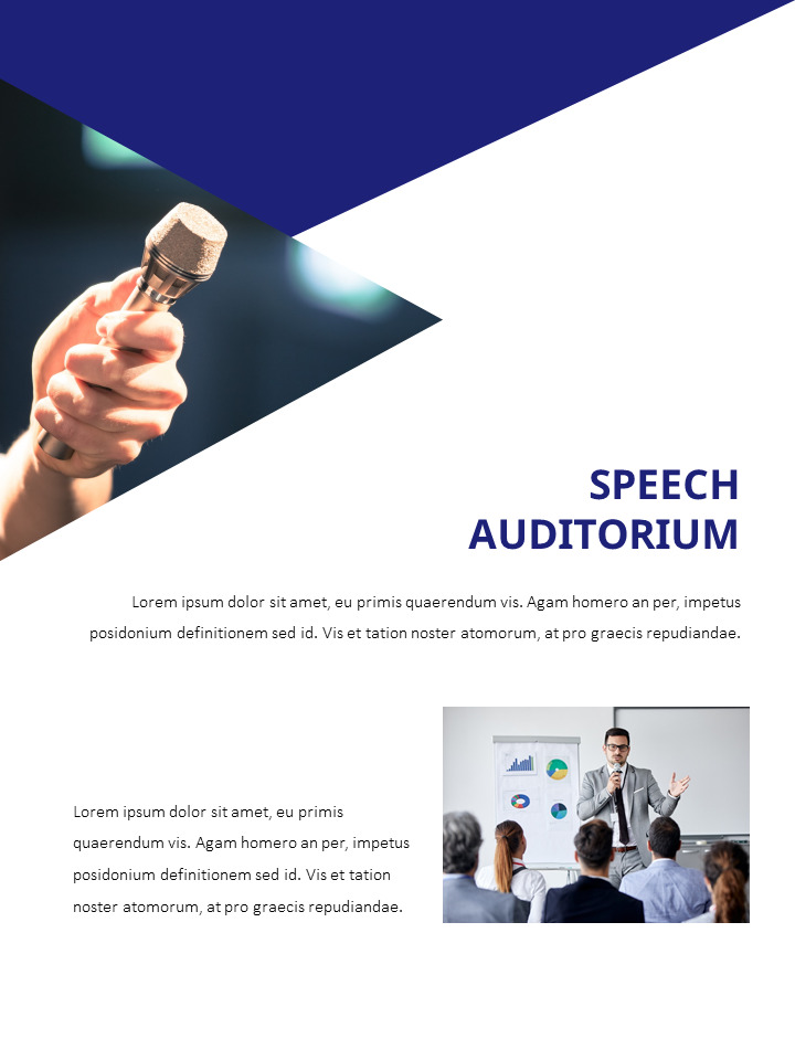 Splendid Speech Simple PowerPoint Template Design
