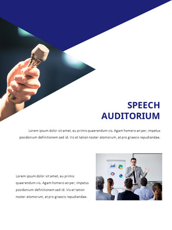 Splendid Speech Simple PowerPoint Template Design