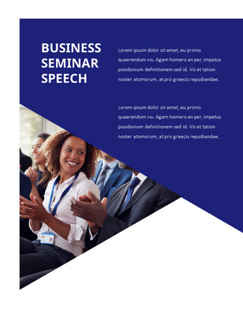 Splendid Speech Simple PowerPoint Template Design