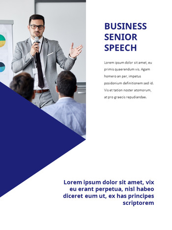 Splendid Speech Simple PowerPoint Template Design