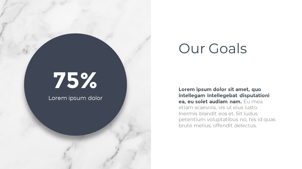 Marble Design Simple Business google slides template