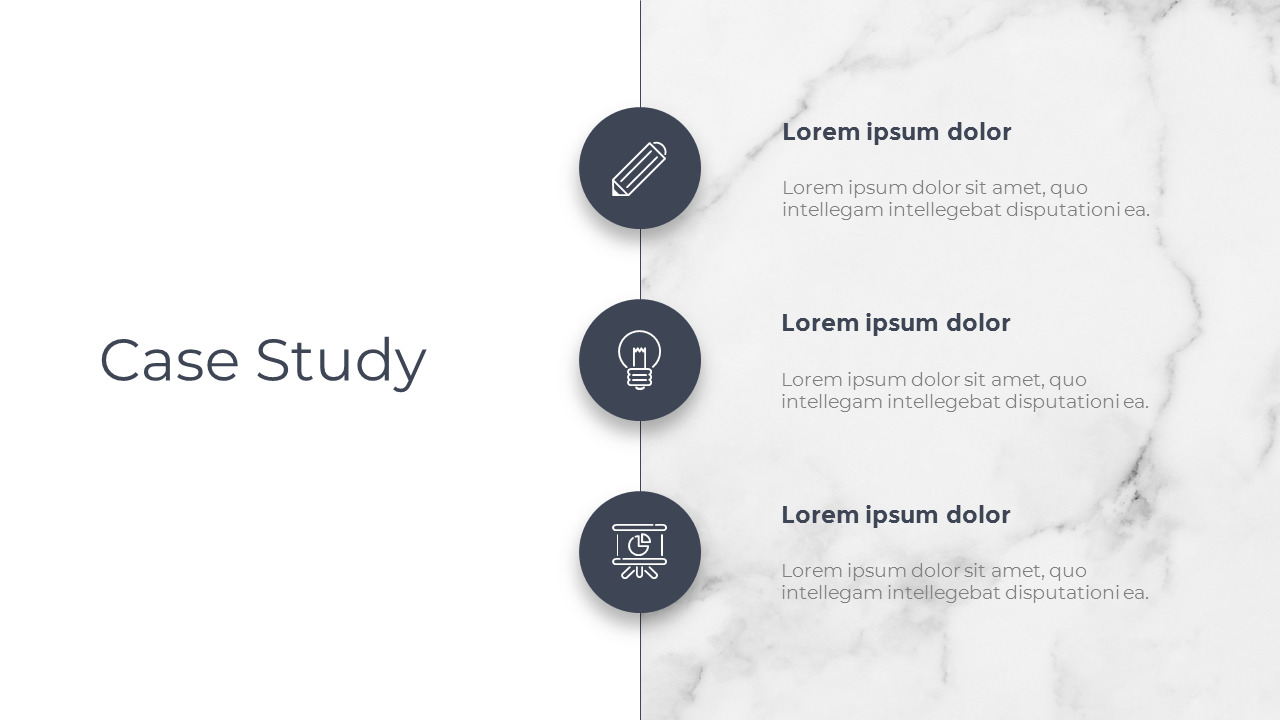 Marble Design Simple Business google slides template