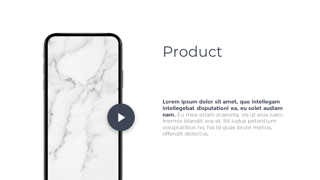 Marble Design Simple Business google slides template