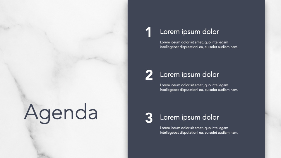 Marble Design Simple Business PowerPoint to Keynote