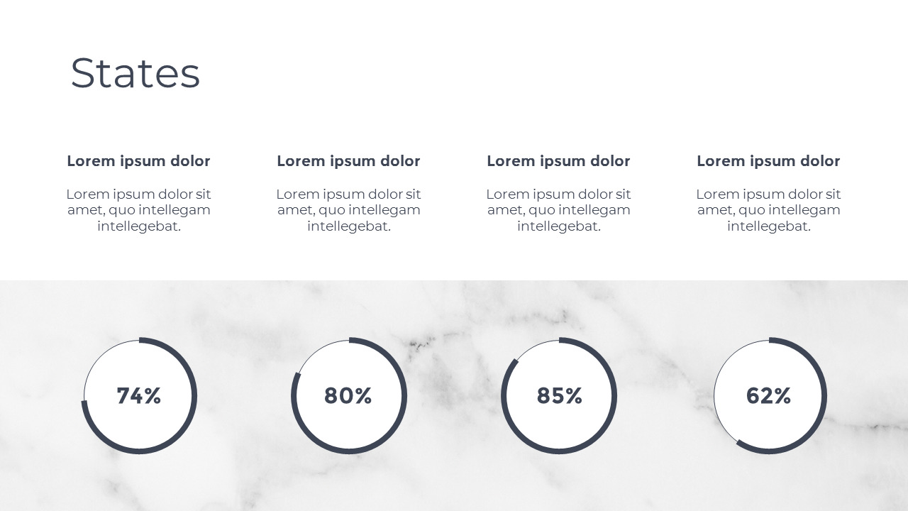 Marble Design Simple Business google slides template