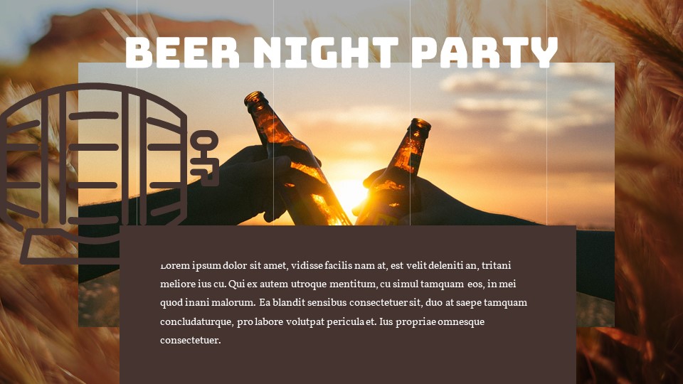 Beer Night Party Google Presentation Slides|Food