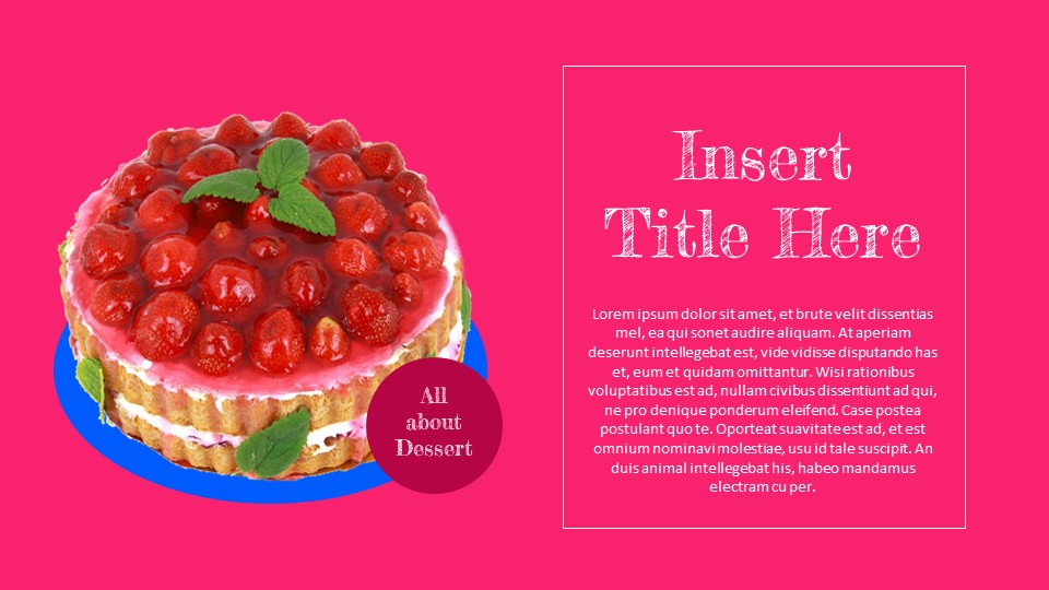 Colorful Dessert Google Slides Themes & Templates