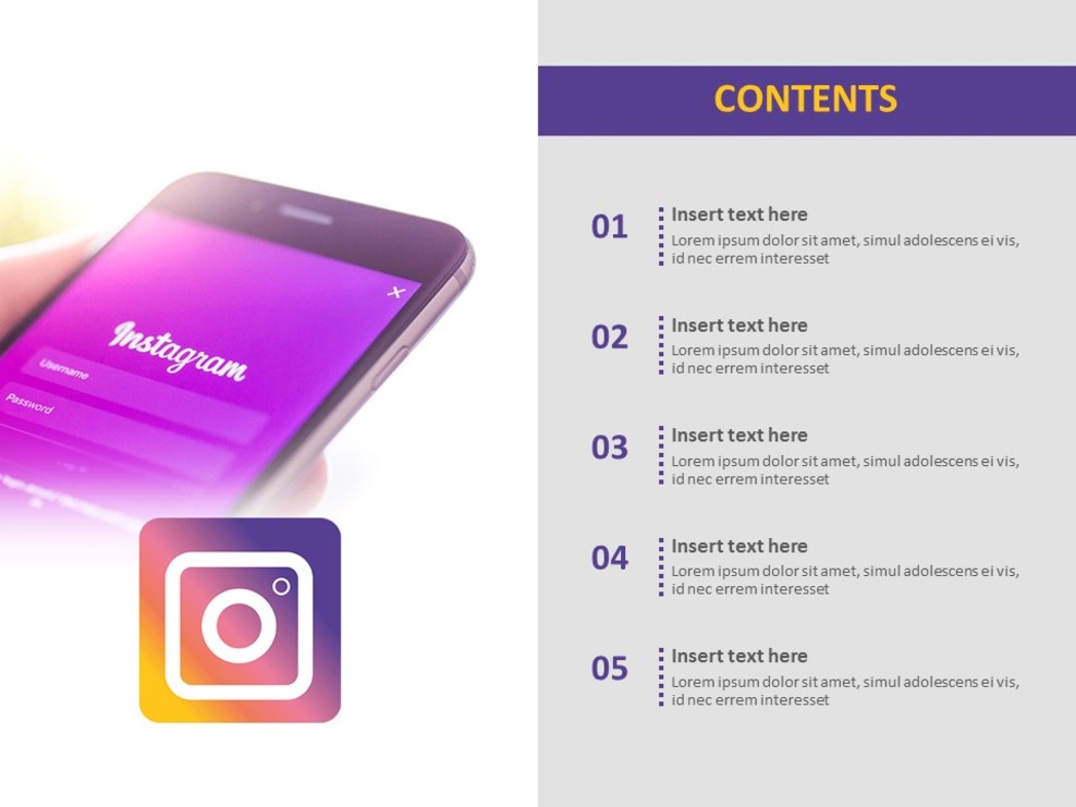 Free PPT Template - Instagram