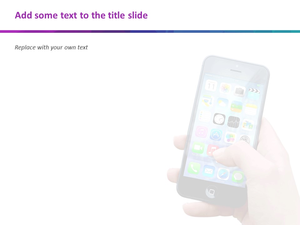 Free PPT Template - Smartphone Application