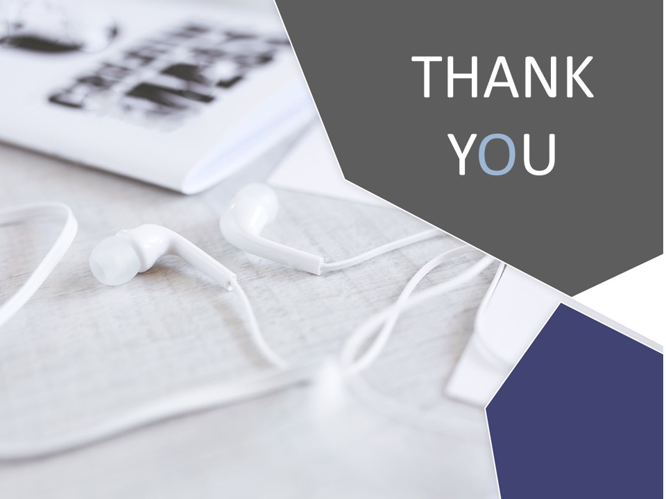 White Earphone - Free Powerpoint Templates Design