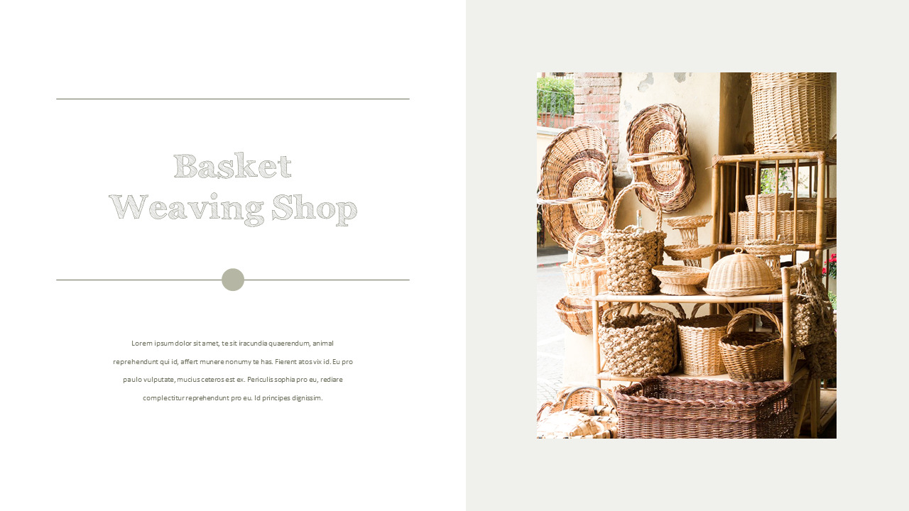 Basket Weaving PPT Presentation|Lifestyle|Templates