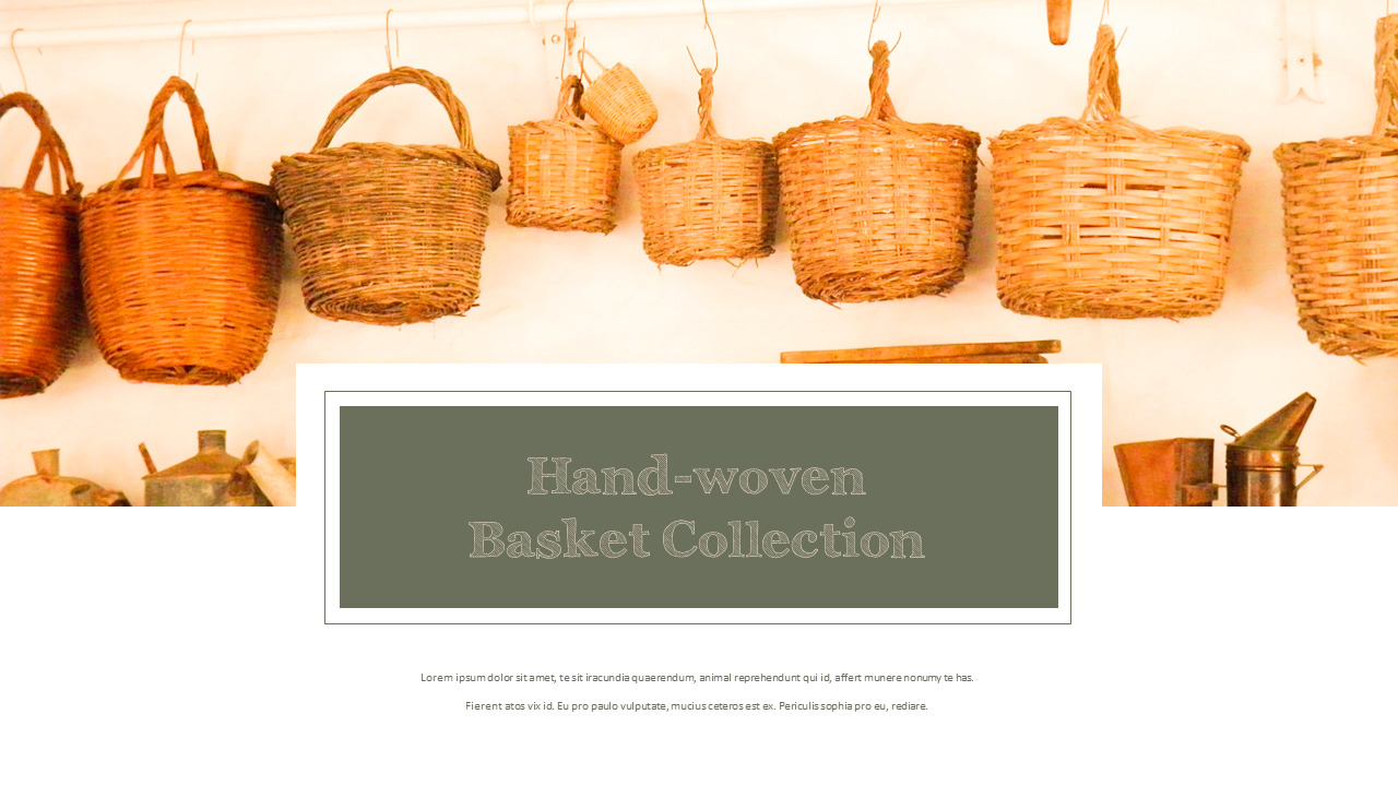 Basket Weaving PPT Presentation|Lifestyle|Templates