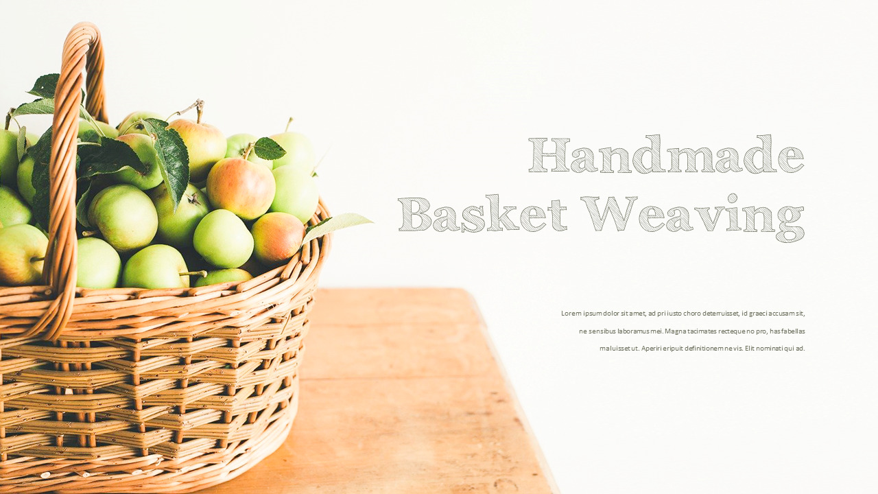 Basket Weaving PPT Presentation|Lifestyle|Templates