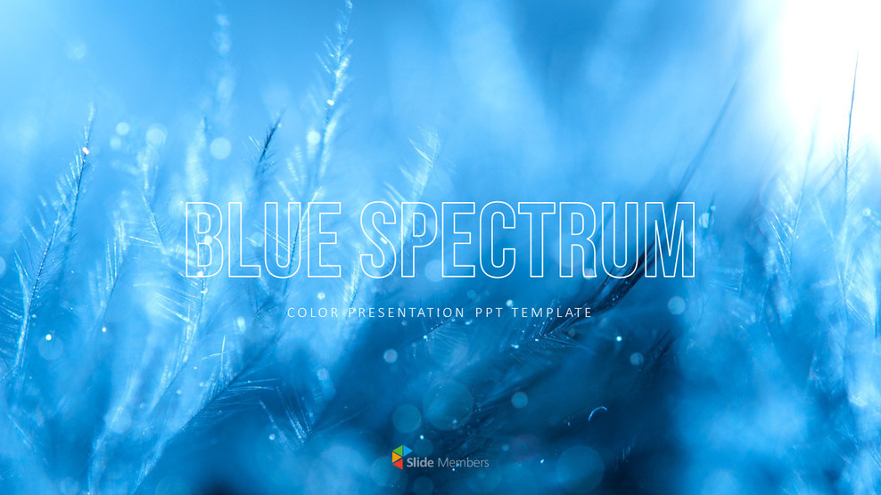 Blue Spectrum PPT Templates|Lifestyle