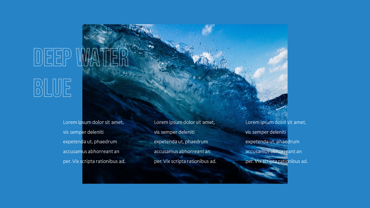 Blue Spectrum PPT Templates|Lifestyle