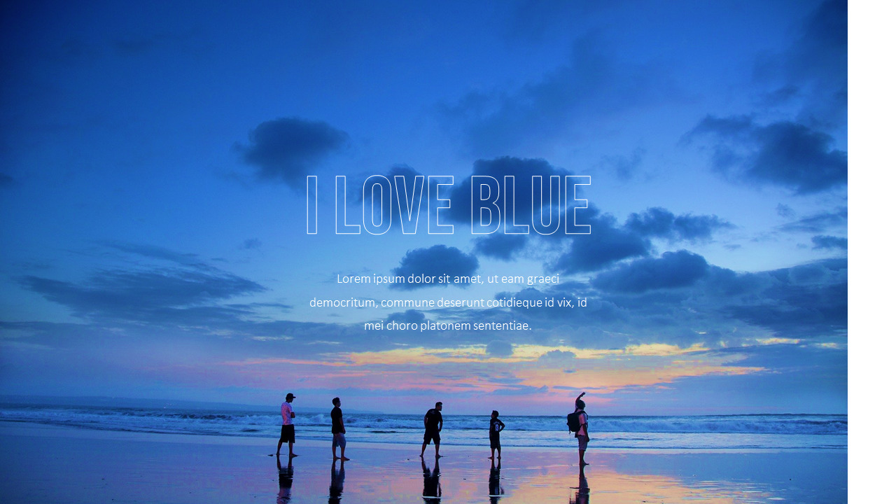 Blue Spectrum PPT Templates|Lifestyle