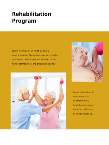 rehabilitation center Easy PPT Template