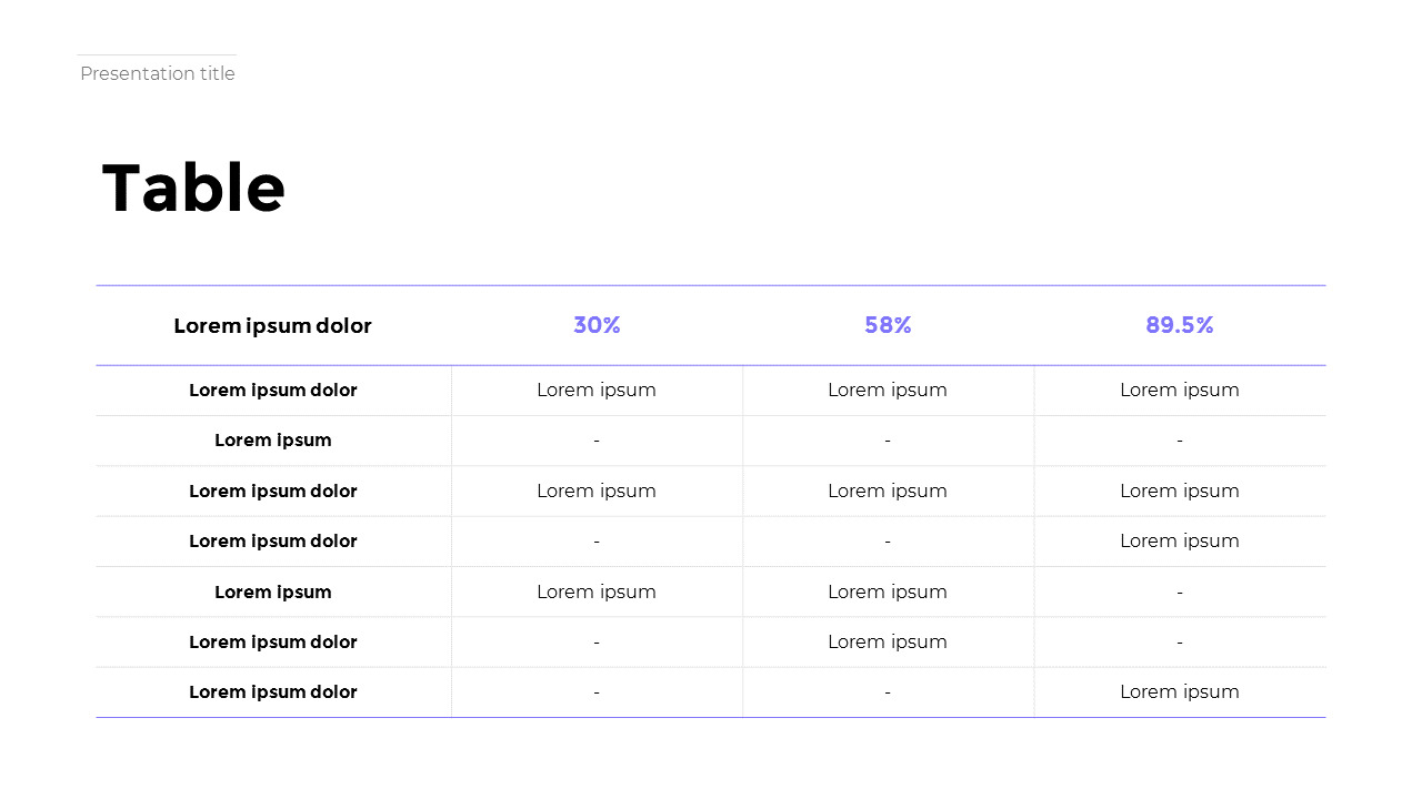 Simple Line Business Presentation PPT Background