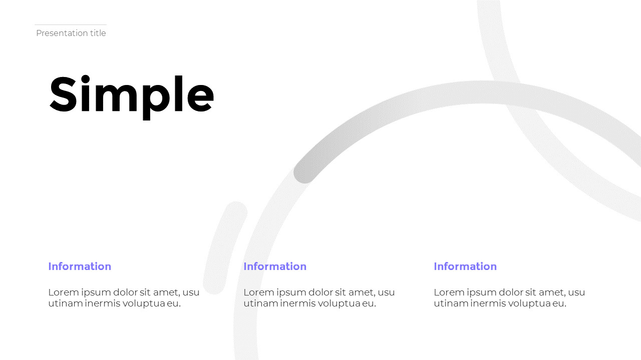 Simple Line Business Presentation PPT Background