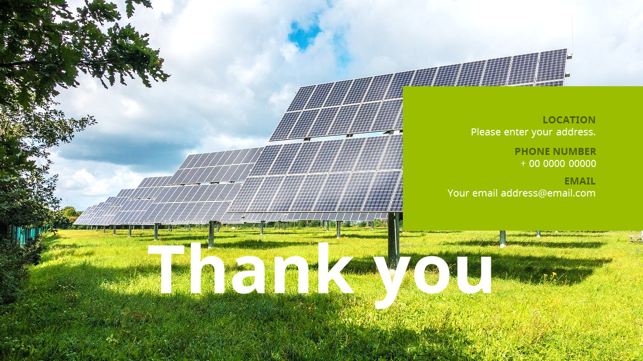 Solar Energy Best PowerPoint Template – Sunset Amber Deck