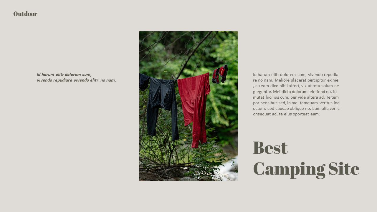 Outdoor Camping presentation slide design|Lifestyle|Google