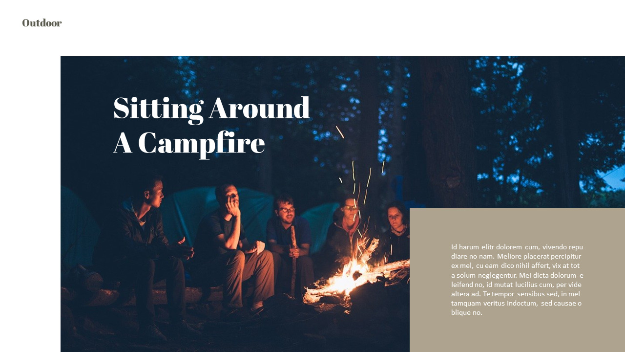 Outdoor Camping presentation slide design|Lifestyle|Google