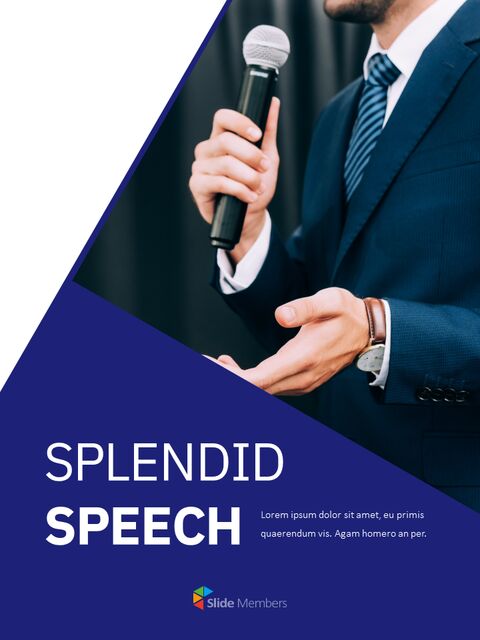 Splendid Speech Simple Slides Design