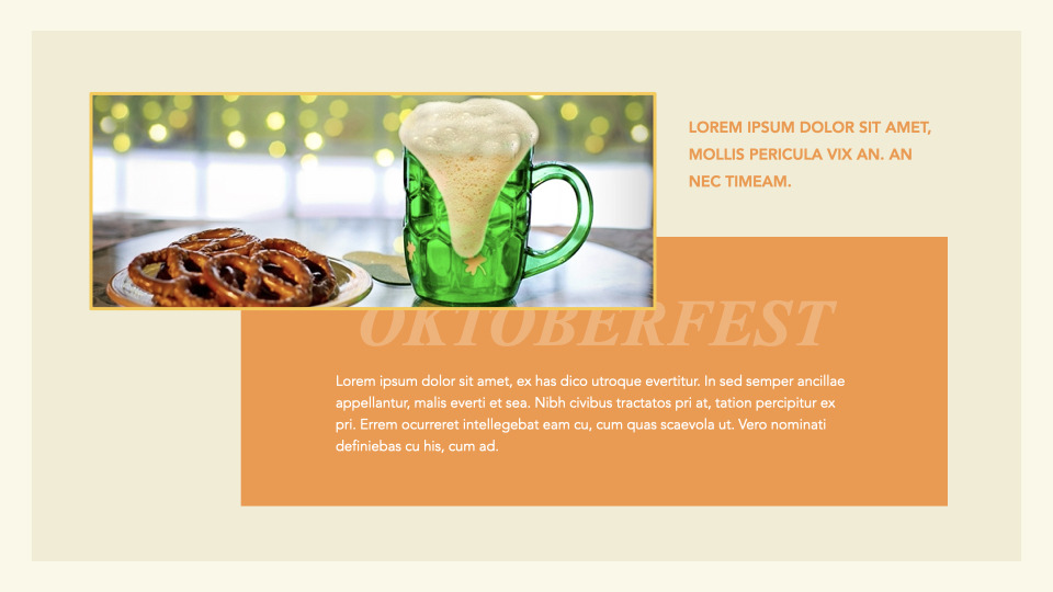 Oktoberfest company profile template design