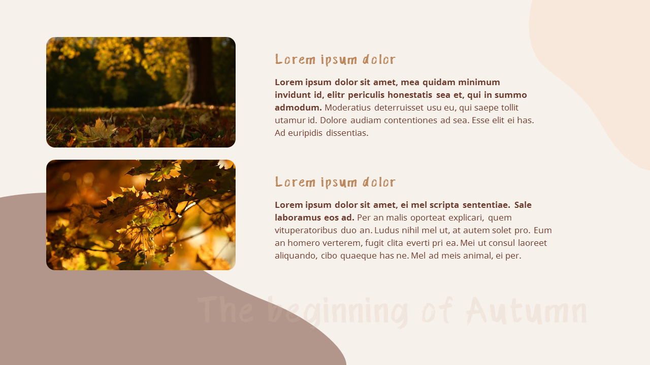 Hello Autumn Powerpoint Presentation
