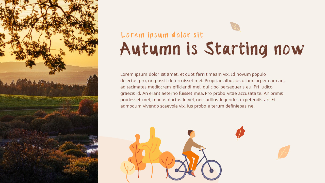 Hello Autumn Powerpoint Presentation