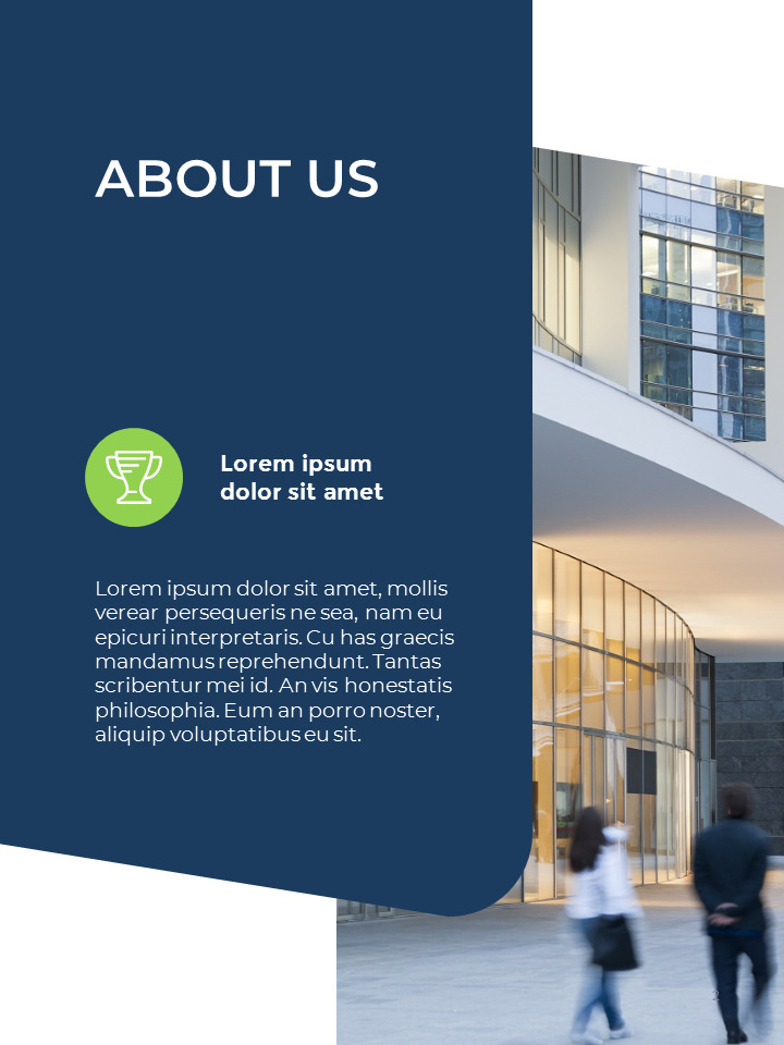 Company Profile Vertical Presentation Format