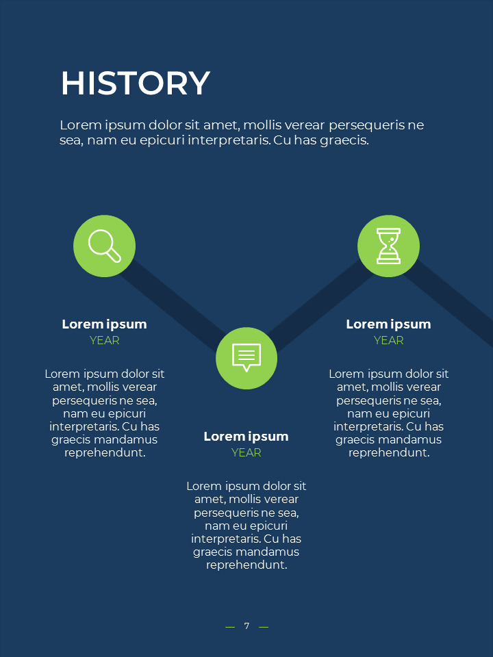 Company Profile Vertical Presentation Format