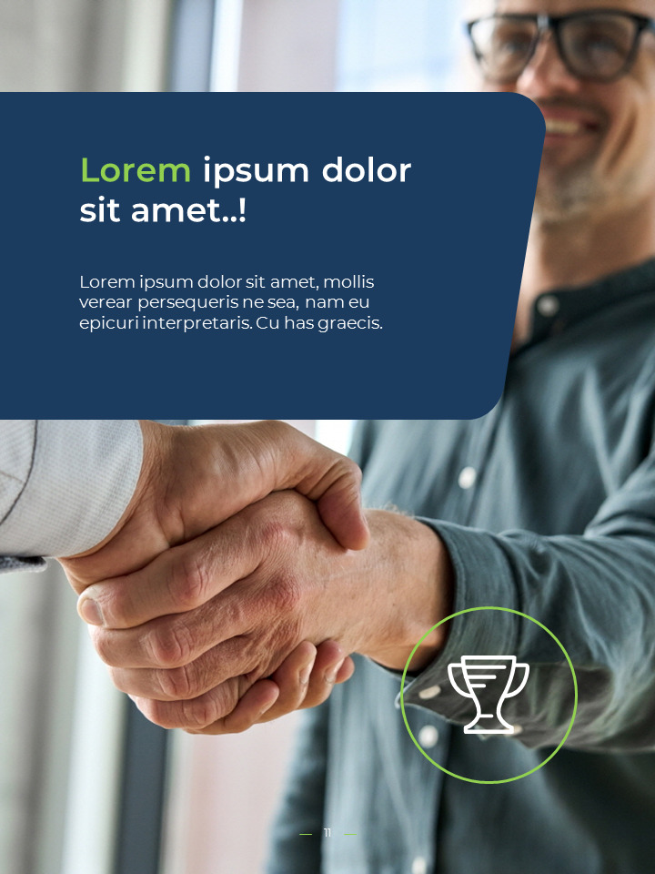 Company Profile Vertical Presentation Format