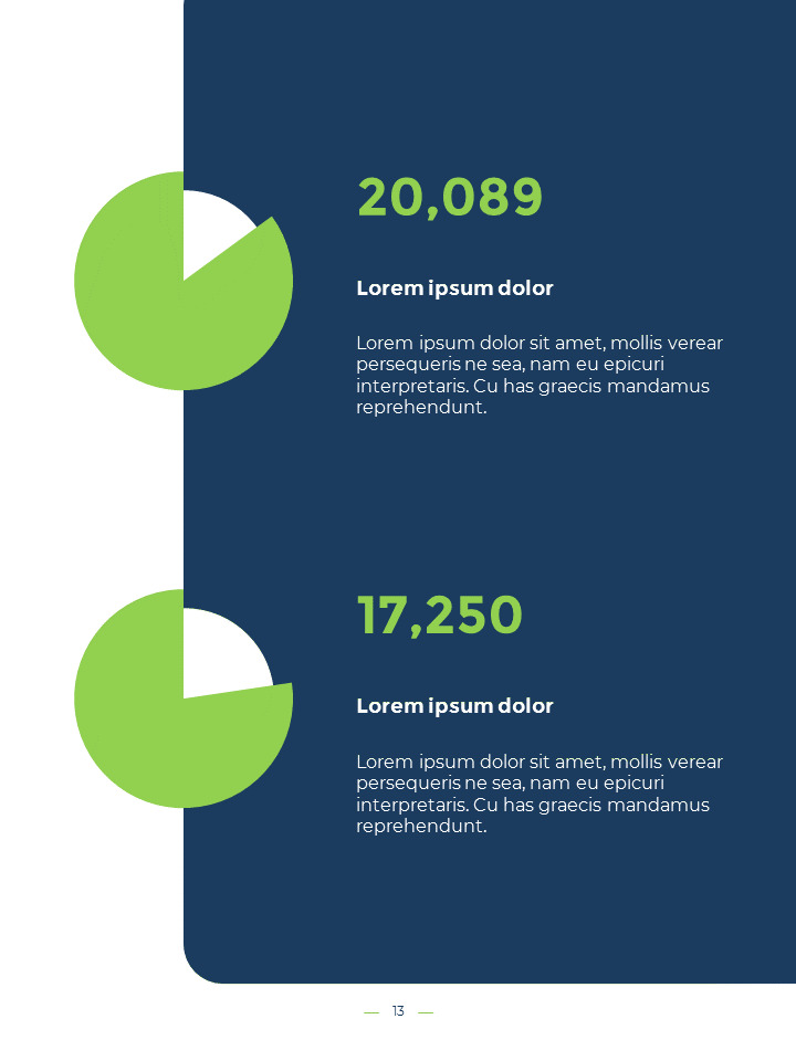 Company Profile Vertical Presentation PowerPoint Template