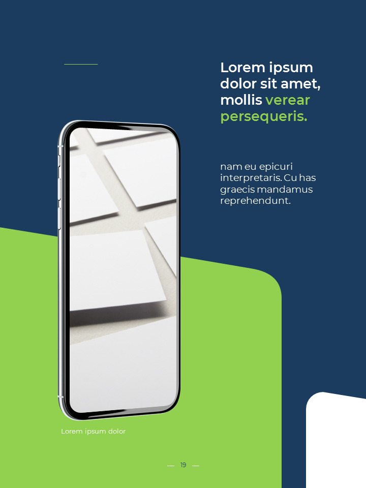 Company Profile Vertical Presentation Format